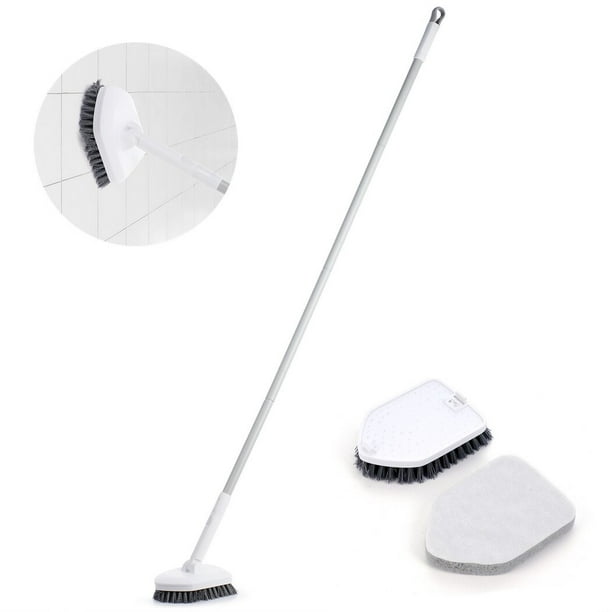 Bathroom Tile Cleaner, 2 in 1 Tub and Tile Scrubber, Extendable Bath ...