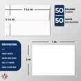 Heavyweight Blank White Note Cards and Envelopes – Great for Postcards ...