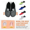 Men’s & Women’s Wide Toe Water Shoes Quick Dry Barefoot Beach Sneakers ...