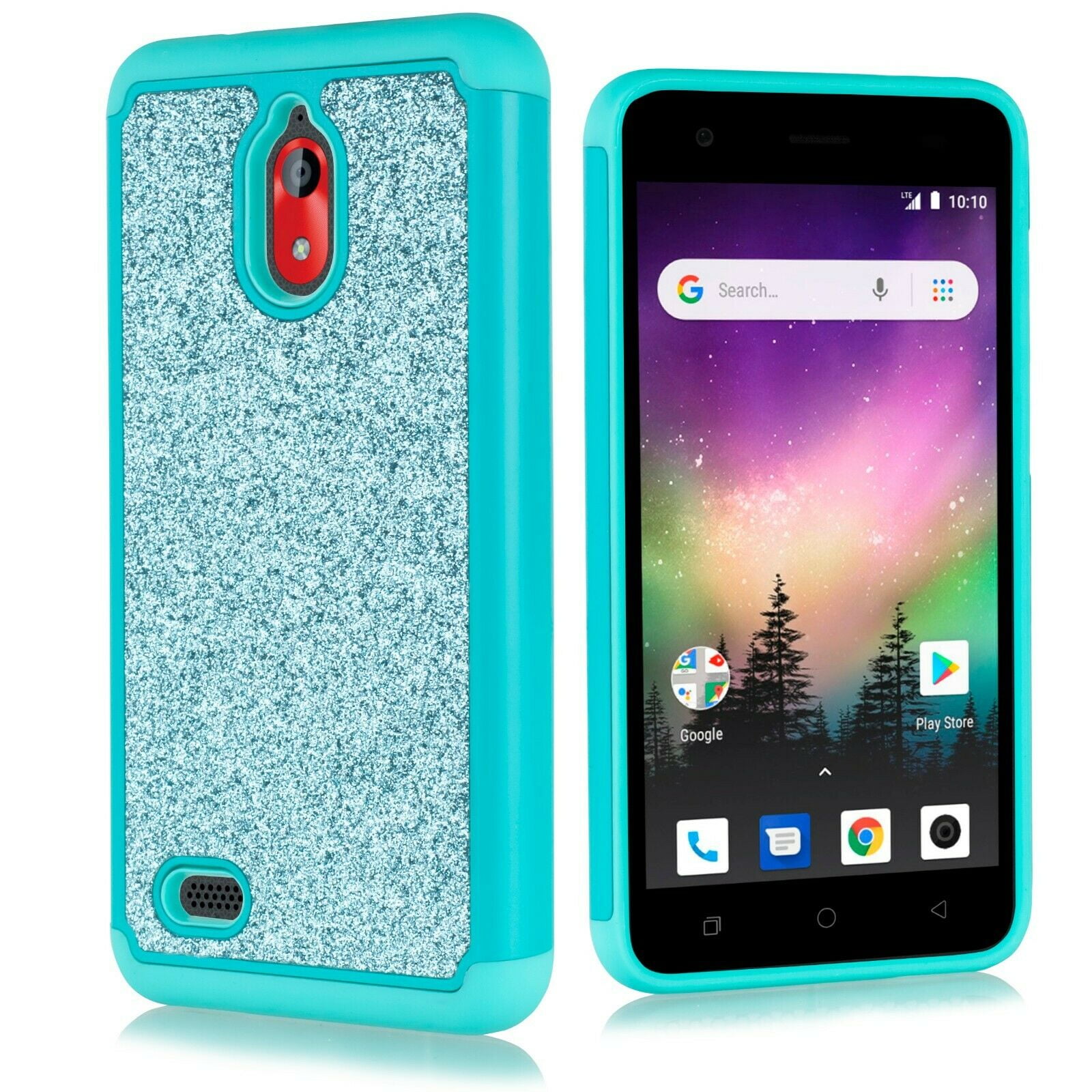 For Coolpad Illumina 3310 Slim Hybrid Dual Layers Silicone Shock Proof ...