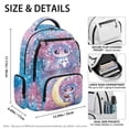Aplkyhs Cute Galaxy Axolotl 17 Inch Backpack for Age 6-12 School Bag ...