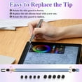 Antier Stylus Pen for iPad iPhone Samsung Tablet, with 2 Tip Sizes ...