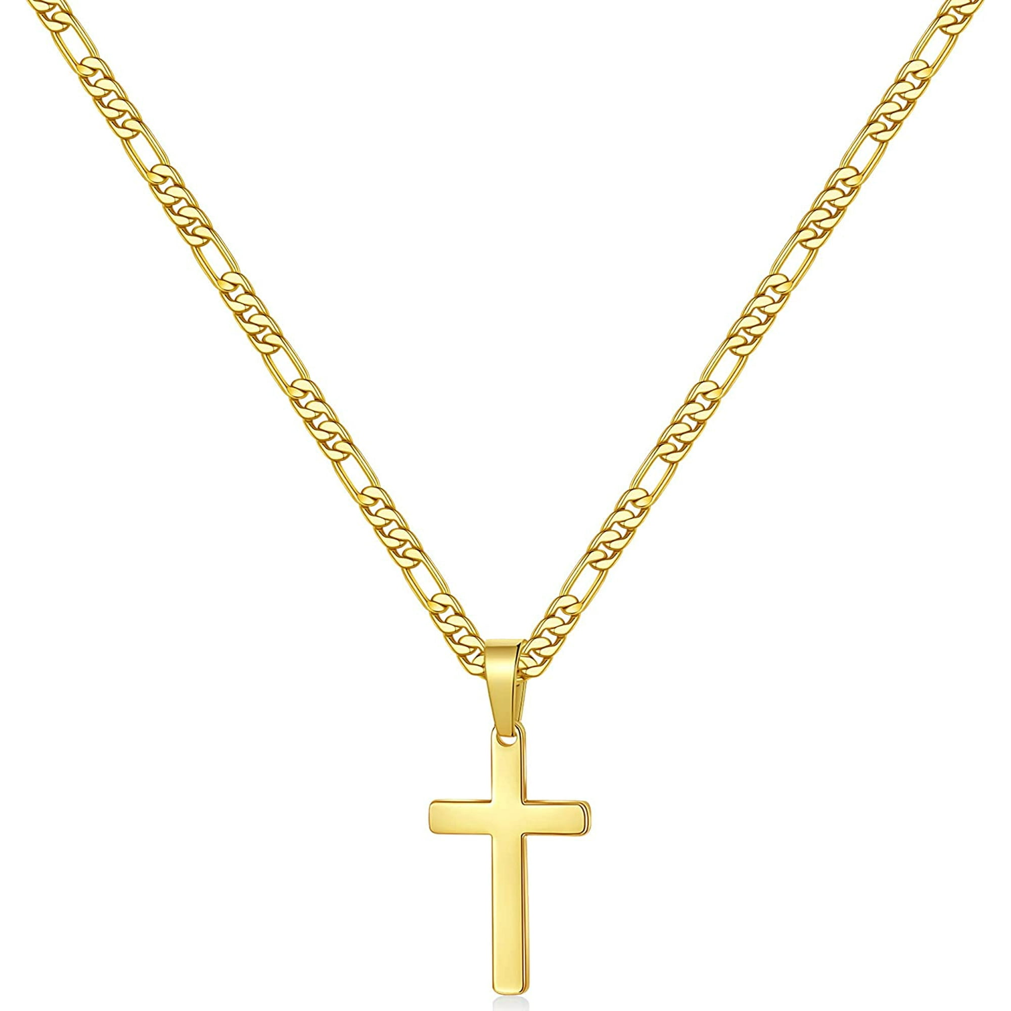 Simple Gold Cross Necklace