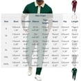 cllios Men Set 2 Piece Outfit Waffle Quarter Zip up Tops Solid Long ...