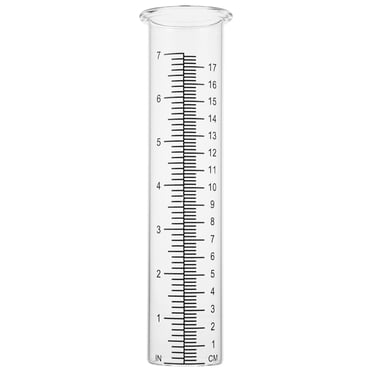 NUOLUX 2 Pcs Professional Rain Gauge Tube Practical Glass Rain ...