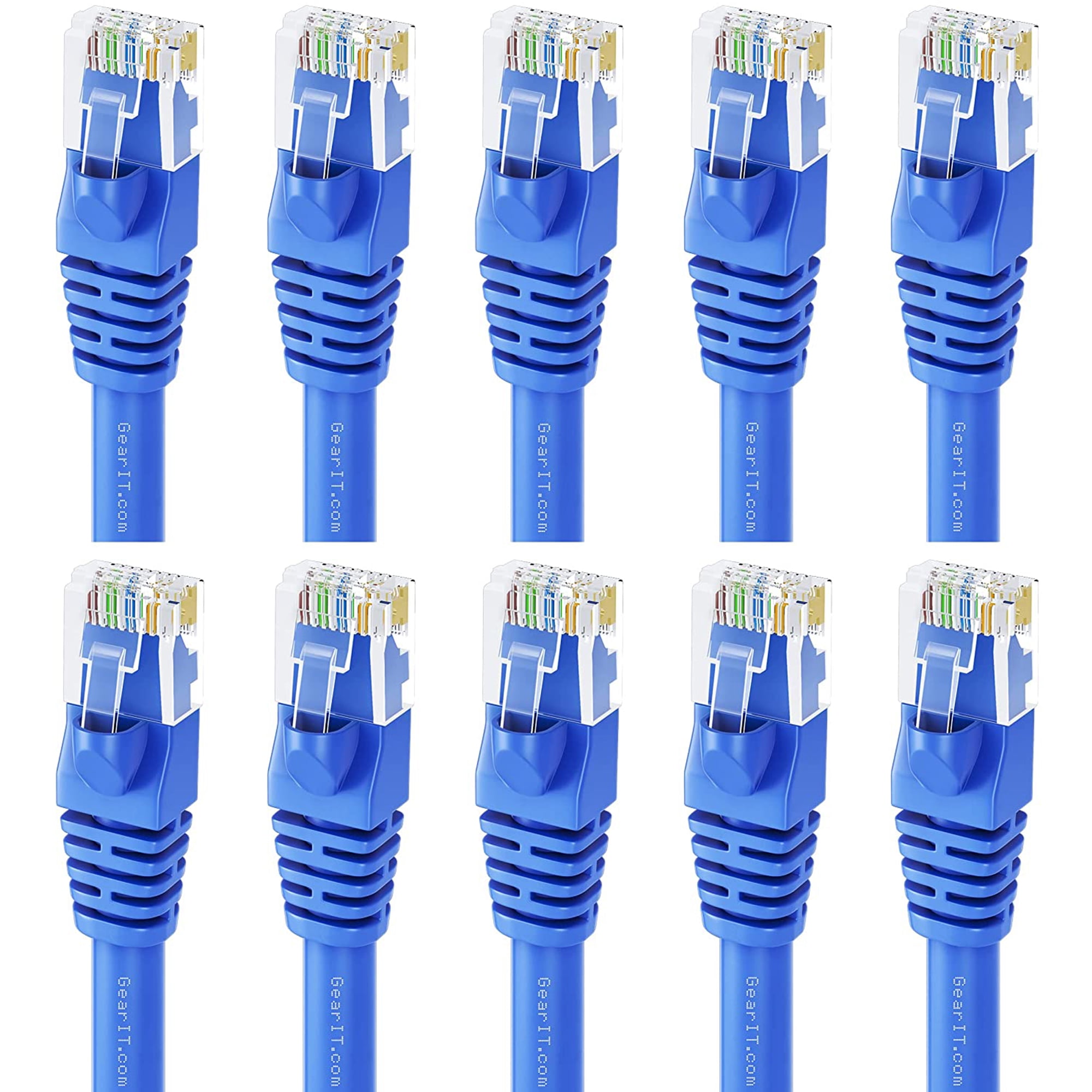 GearIT Pre-Terminated Cat 6 Ethernet Cables for Home & Office Network ...