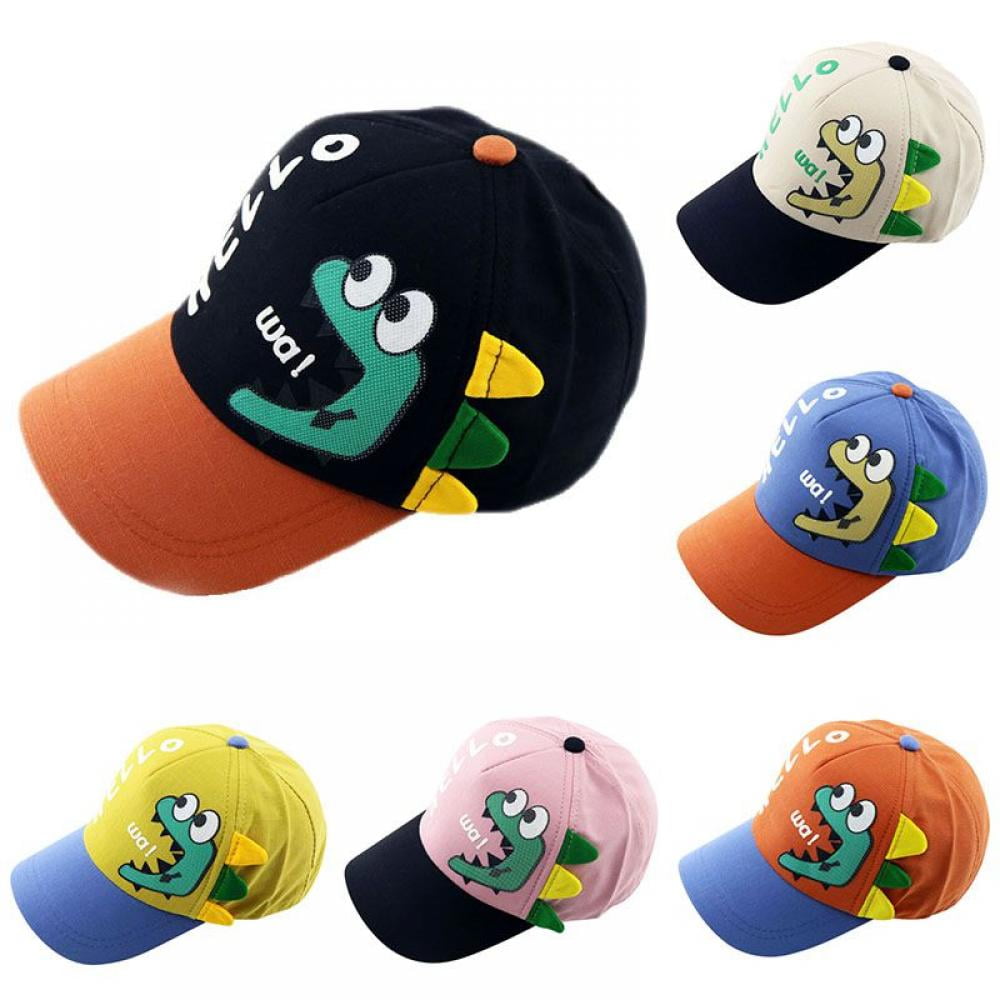 SYNPOS Little Boys Baseball Cap Toddler Sun Cap Dinosaur Sun Hat Kids ...