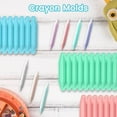 3Pcs Reusable Silicone Crayon Molds, 10 Cavity 3D Silicone Oven Safe ...