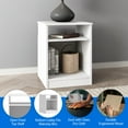 Mainstays Ardent Open Shelf Nightstand, White - Walmart.com