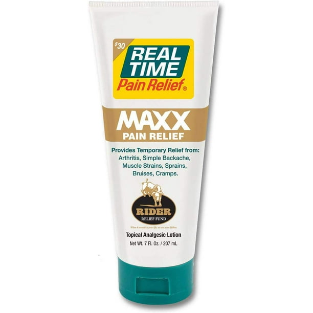 Real Time Pain Relief Maxx Cream 7oz Tube - Walmart.com