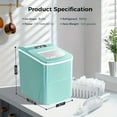 35 lb Nugget Ice Maker Machine, Stainless Steel Countertop Portable Ice ...