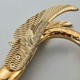 Zovajonia Gold Swan Bathroom Sink Faucet 3 hole 8"Widespread Waterfall ...