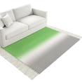 Bedroom Rug Carpet 3'x 5', Green White Gray Ombre Washable Floor Carpet ...
