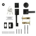 Modern Square Door Handle Adjustable Latches & Not Lock Door Handle set ...