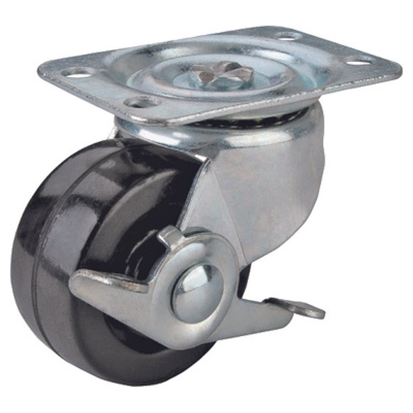 3-inch rubber wheels