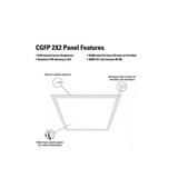 Cooper Lighting 22CGFP3540C 2 x 2 ft. 3582 lm LED Light Panel - Walmart.com