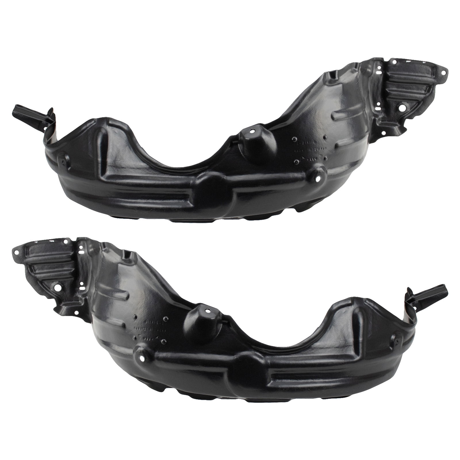 TRQ Front Inner Fender Liner Set Fits 2007-2012 Toyota Yaris BDA06588 ...