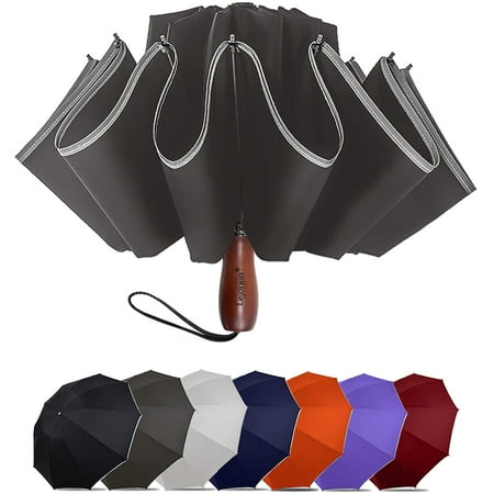 ZMLEVE Large Reverse Umbrella -50 Inch Windproof Folding Inverted ...