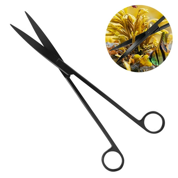 Aquarium Terrarium Scissors Planting Scissors, Stainless Steel Aquarium ...