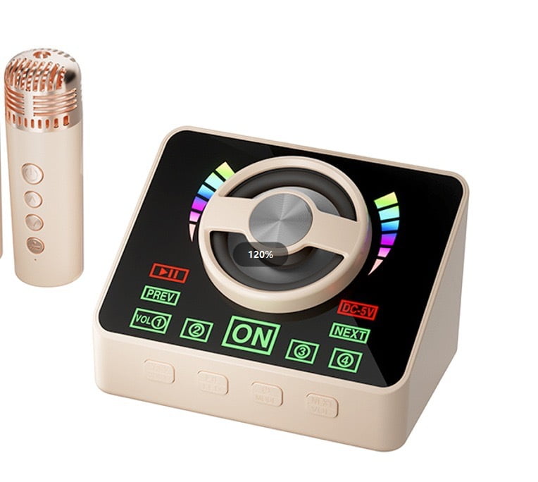 Micrófono integrado de audio karaoke con Bluetooth con micrófono ...