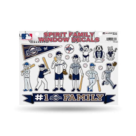 MLB Milwaukee Brewers Spirit Family Window Decals | Walmart Canada