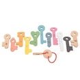 TickiT Rainbow Wooden Keys - Set of 11 - Walmart.com