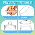 6 count Candy Jar with and Spoons Clear Plastic Cookie Container ...