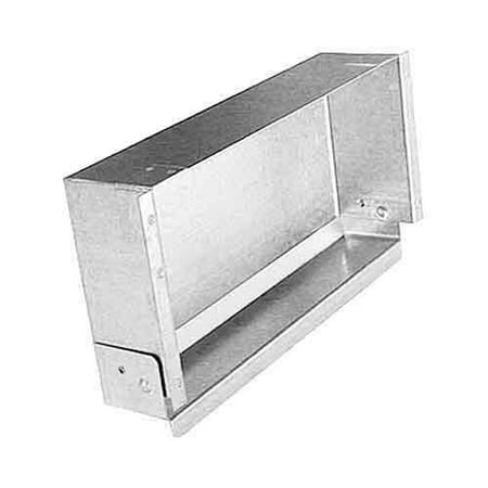 Taymor 01-1012 Galvanized Steel Recessed Vanity Style Tissue Box ...