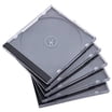 Maxtek 10.4 mm Standard Single Clear CD Jewel Case with Assembled Black ...