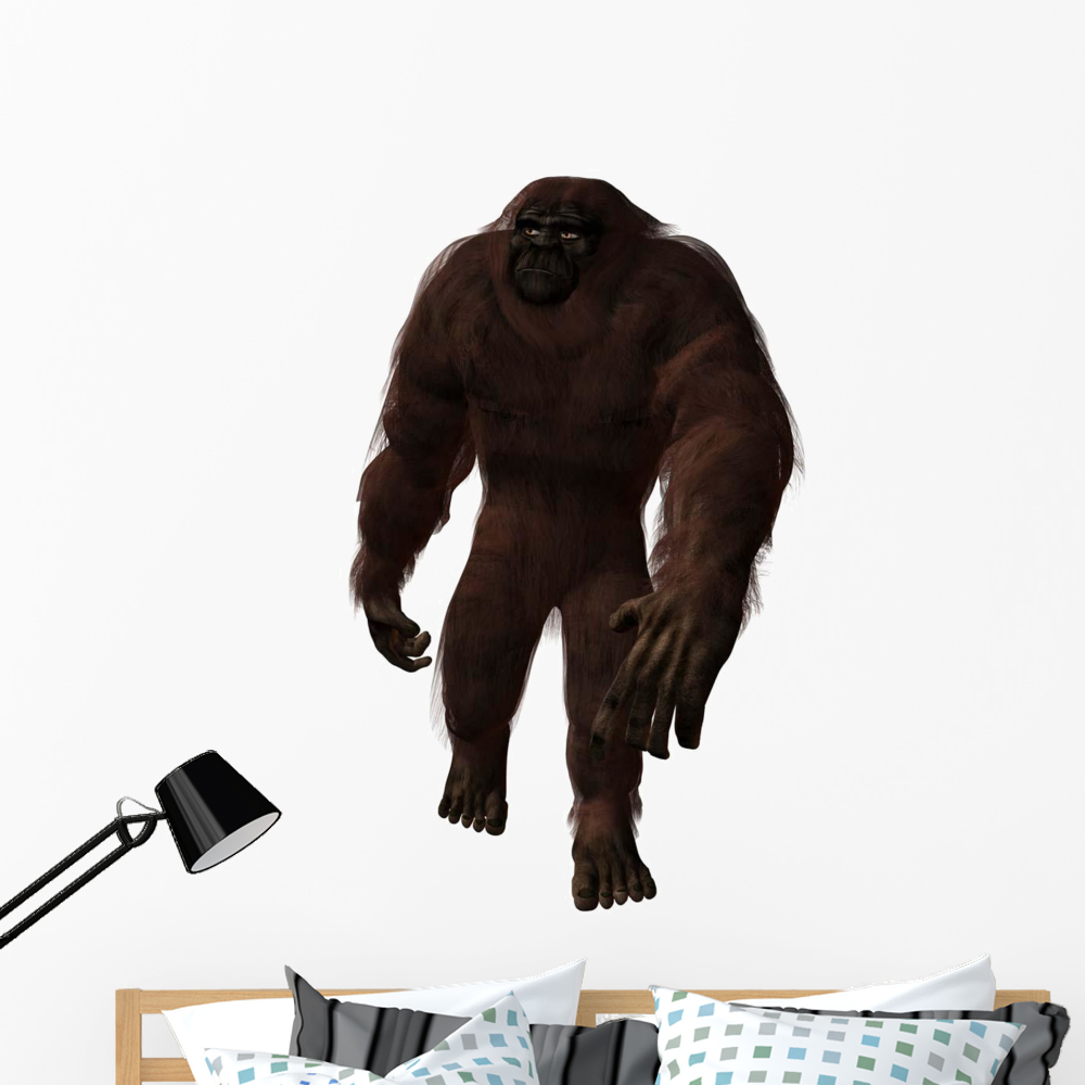 Bigfoot Wall Decal Sticker, Wallmonkeys Peel & Stick Vinyl Graphic (48 ...