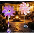 360° Solar Wind Spinners with Led Lights, Waterproof Windmill for Yard ...