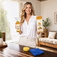 Wood Furniture Polish Spray 4.0Oz With 3 Sponges And 3 Cleaning Cloths ...
