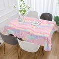 60x60in Square Printed Tablecloth Easy-Care Decorative Table Cloth for ...