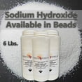 Florida Labs Sodium Hydroxide Food Grade Beads for Soap Making, Caustic ...