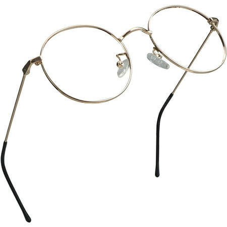 Surrme Round Alloy Frame Eyeglasses Blue Light Blocking Eyewear | Walmart Canada