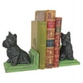 Design Toscano Sitting Scotty Dog Cast Iron Sculptural Bookend Pair ...