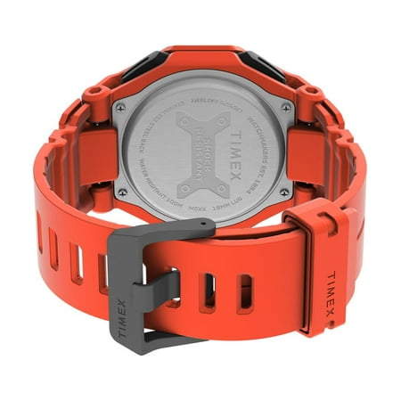 Timex Men's Command Encounter 45mm Watch - Orange Strap Digital Neg ...