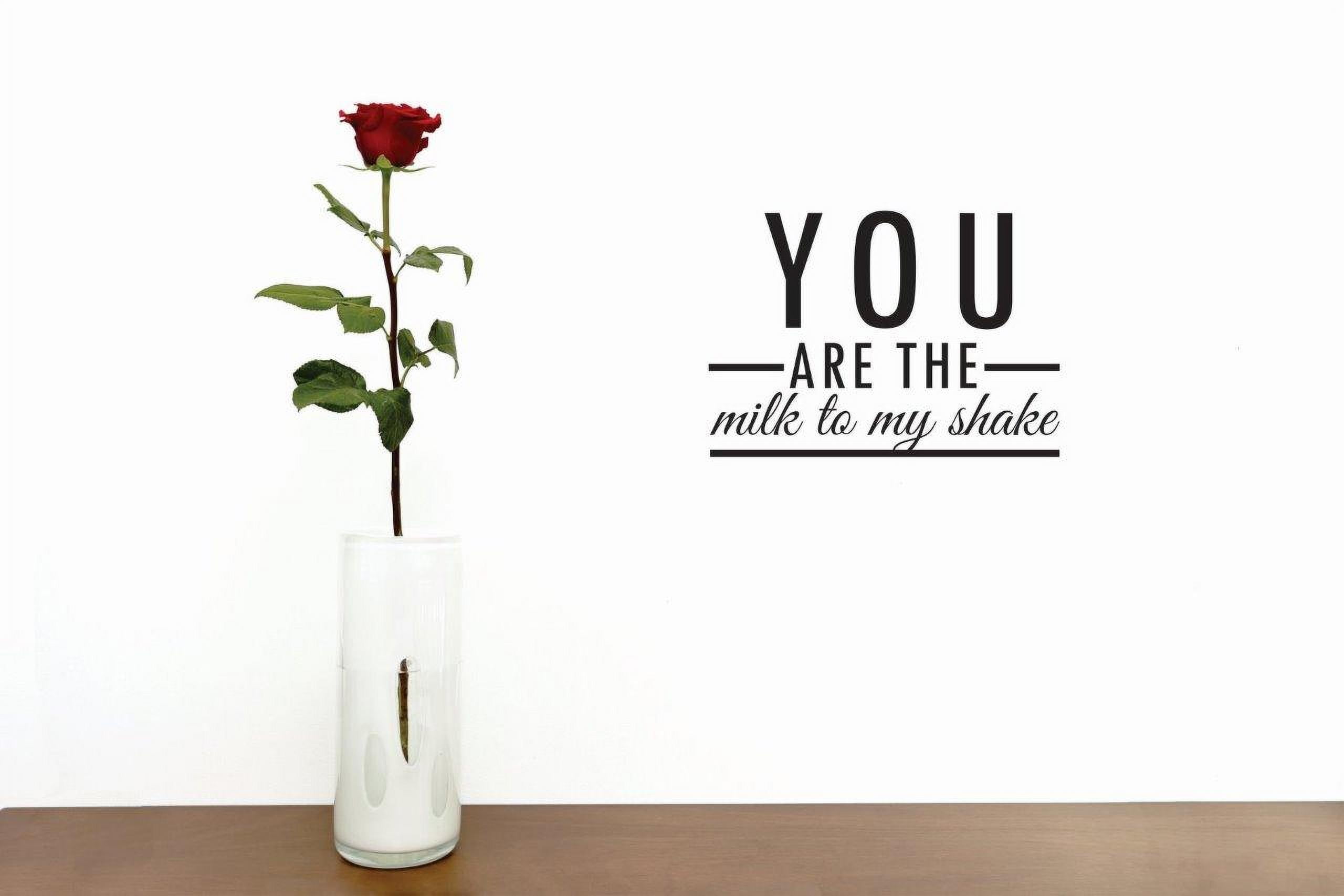 You Are The Milk To My Shake Vinyl Wall Decal for Home - Dreams ...