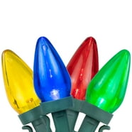 "Wintergreen Lighting 25ct Large Bulb C7 LED Multi-Color Tree Christmas ...
