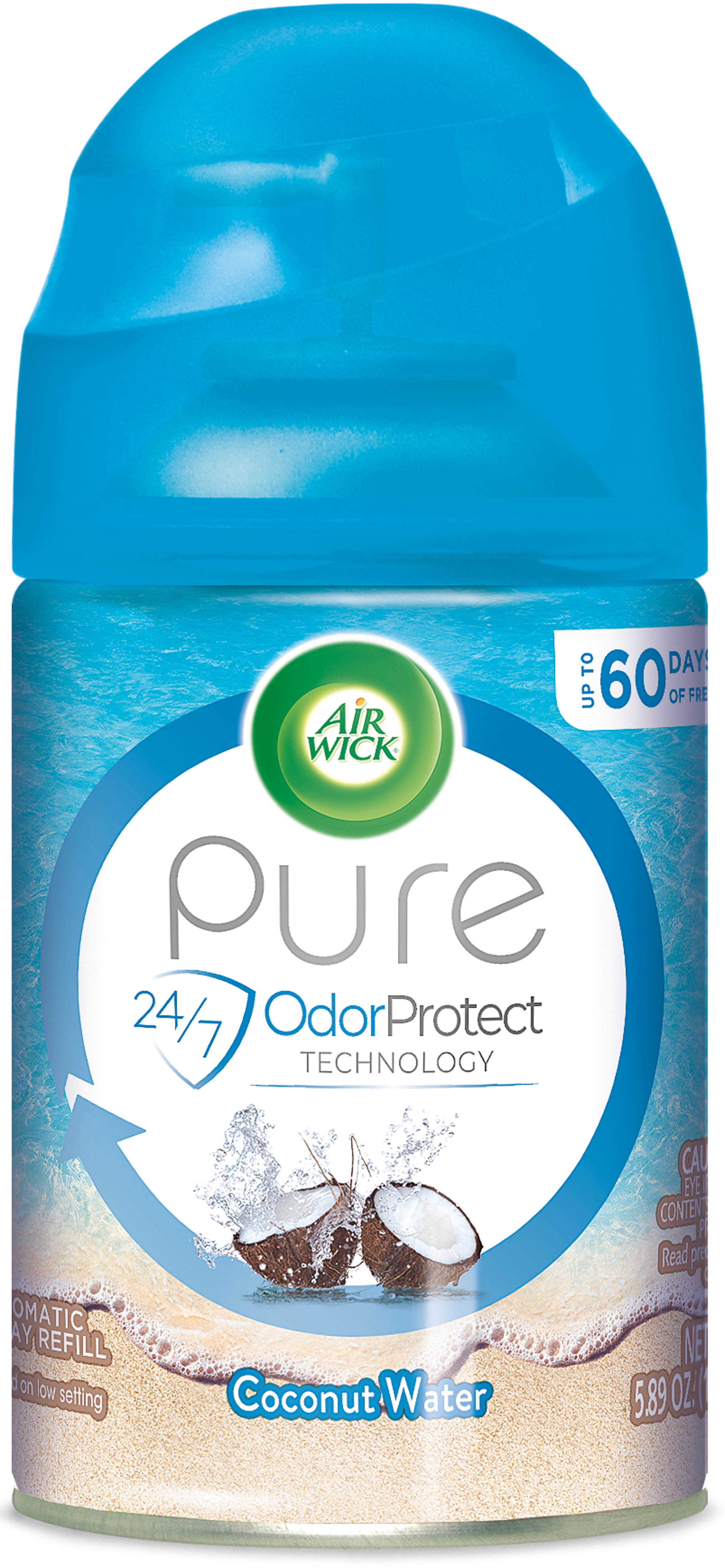 Air Wick Pure Automatic Air Freshener Spray Refill, Coconut Water, 5.89 ...