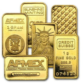 APMEX 1 oz Gold Bar, .9999 Fine Gold, Eagle Design, Tamper-Evident ...