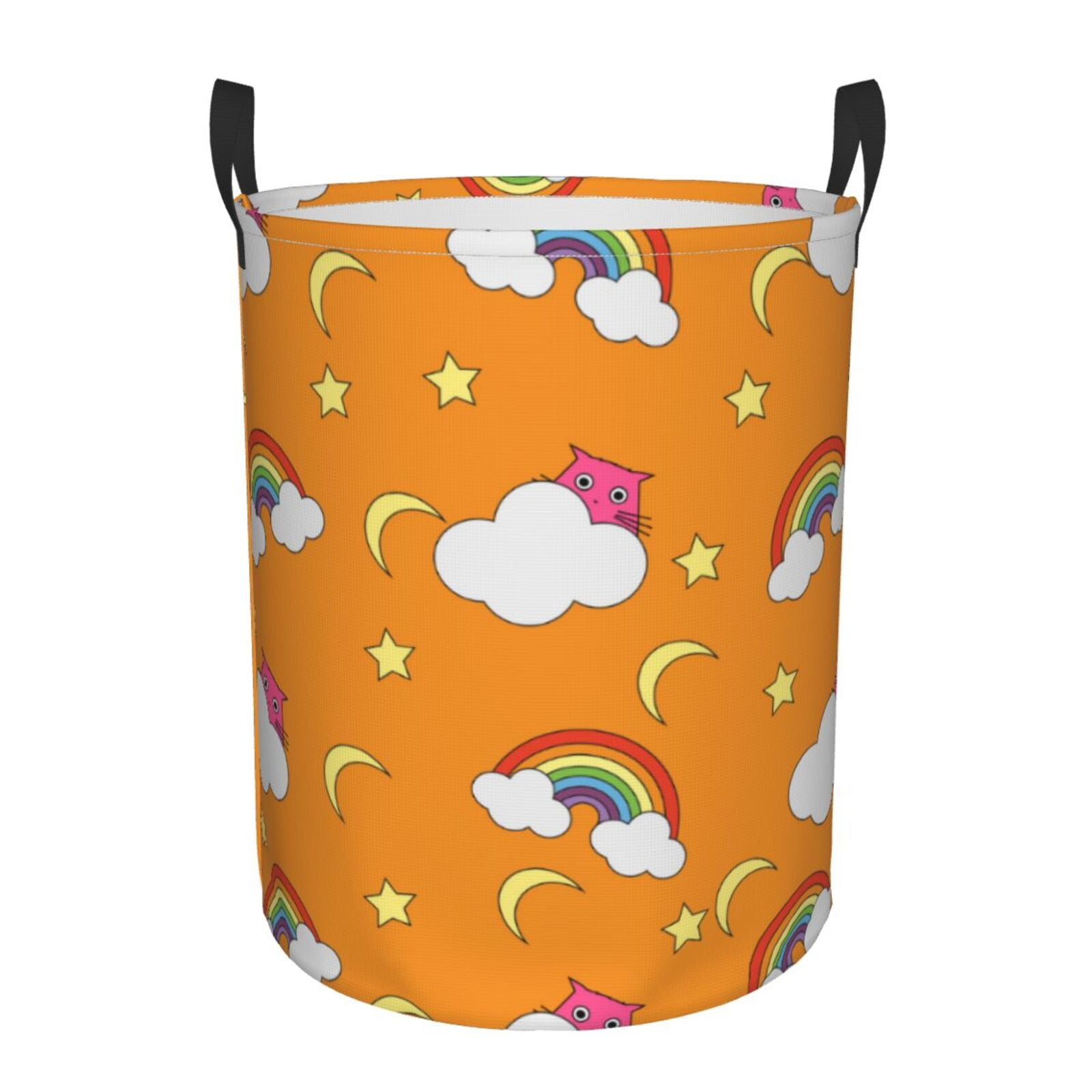 ZNDUO Laundry Basket, Round Laundry Storage Basket, Waterproof Laundry ...