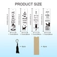 1 Set Acrylic Bookmark Pendants for Teachers' Day Rectangle with Paper ...