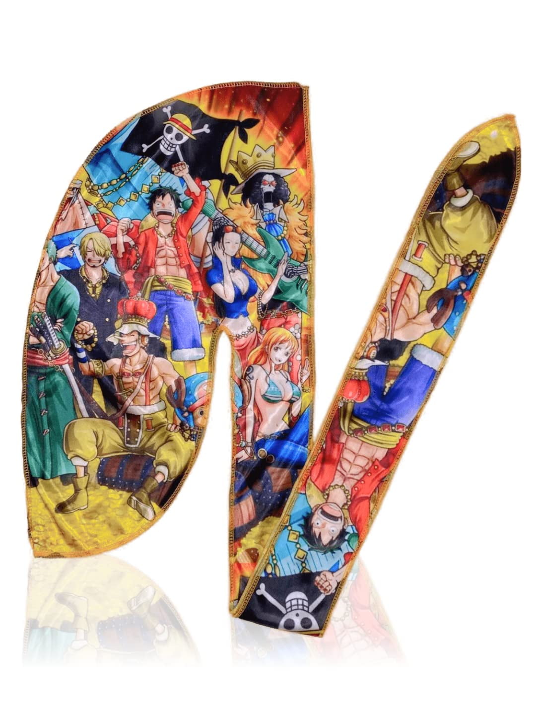 Spongebob Bonnet Silky Anime Durag - Extra Long Tails For Wave Training ...