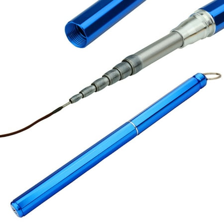 Portable Pen Fishing Rod Mini Pocket Fishing Rod Aluminum Alloy Carbon ...