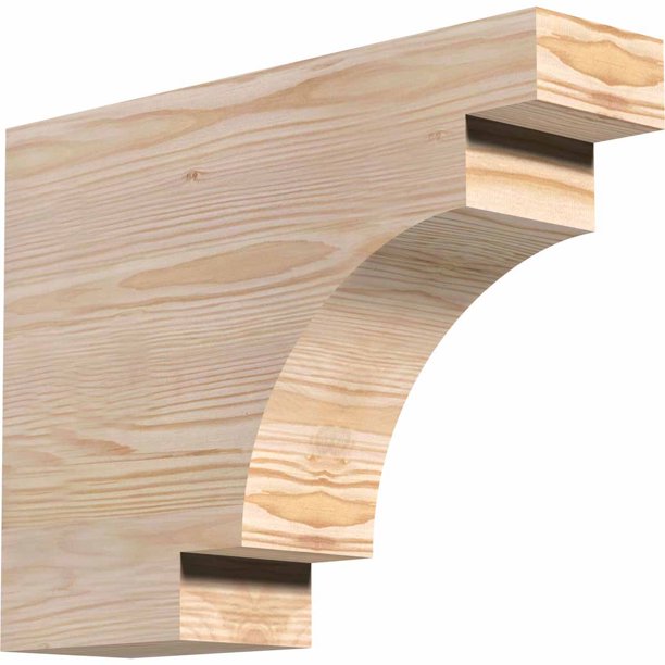4"W x 12"H x 16"L Mediterranean Rough Sawn Rafter Tail, Douglas Fir ...