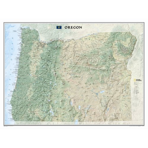 National Geographic Maps Oregon State Wall Map - Walmart.com - Walmart.com