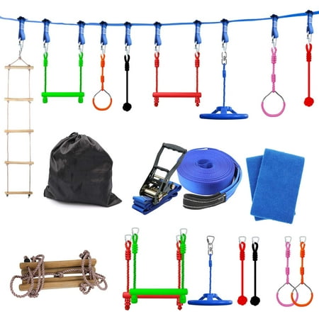 Ninja Warrior Obstacle Course Line for Kids Training Gym 50 Ft ...