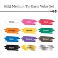 Apple Barrel Multi-Surface Paint Pens Basic Value Set, Medium Tip, 12 ...