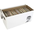 Durable Set of 5 - 7 inch Vinyl Record Storage Boxes - Sturdy Cardboard Construction with ...